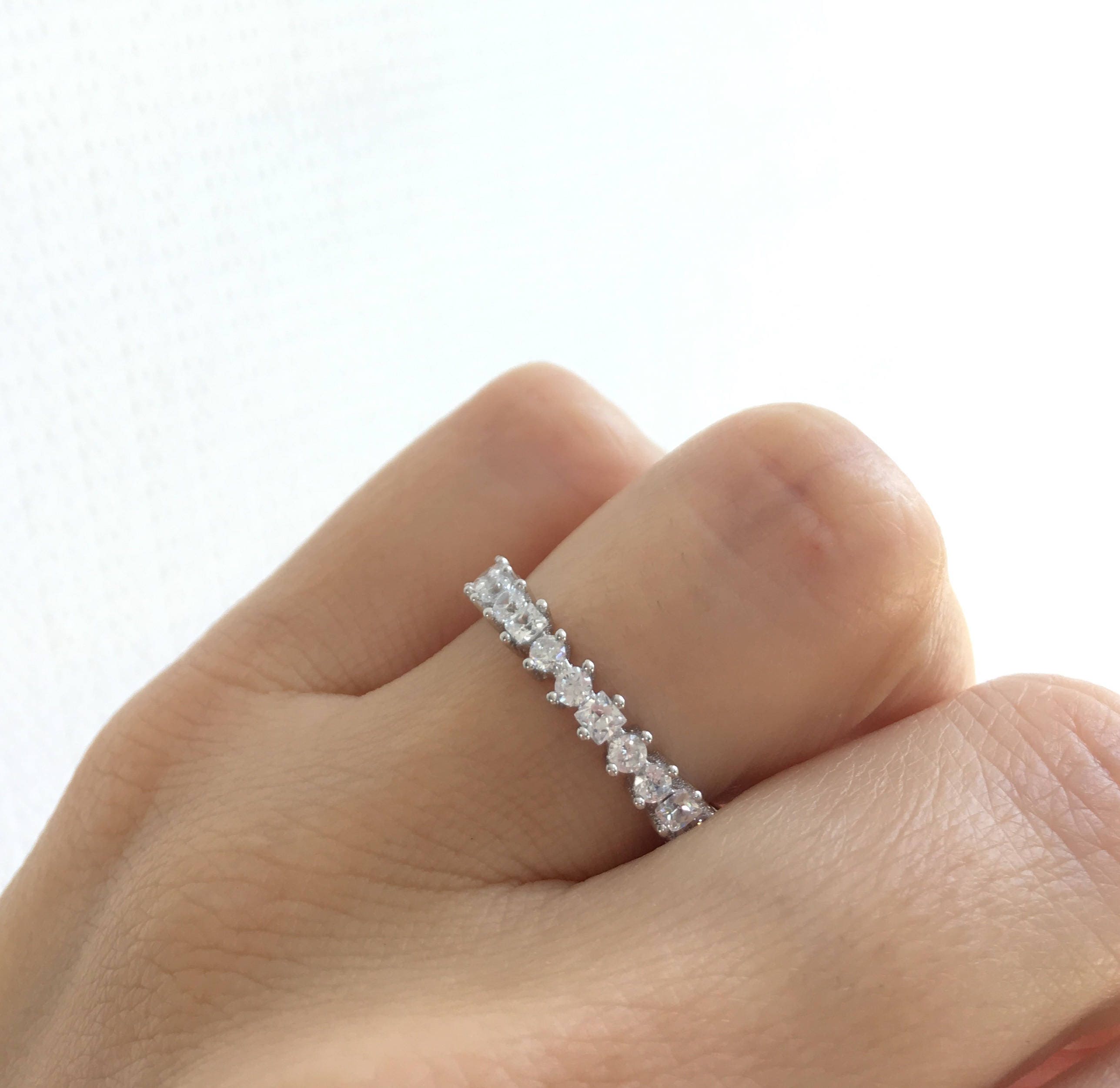 Beautiful Wedding Band. Wedding Ring. Eternity Band Ring. 3MM | Etsy