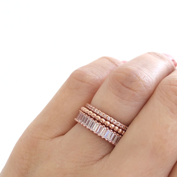 Stackable Wedding Bands - Etsy