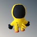 Backrooms Hazmate Yellow Suit Men SCP Plush, Unofficial, Horror Video ...