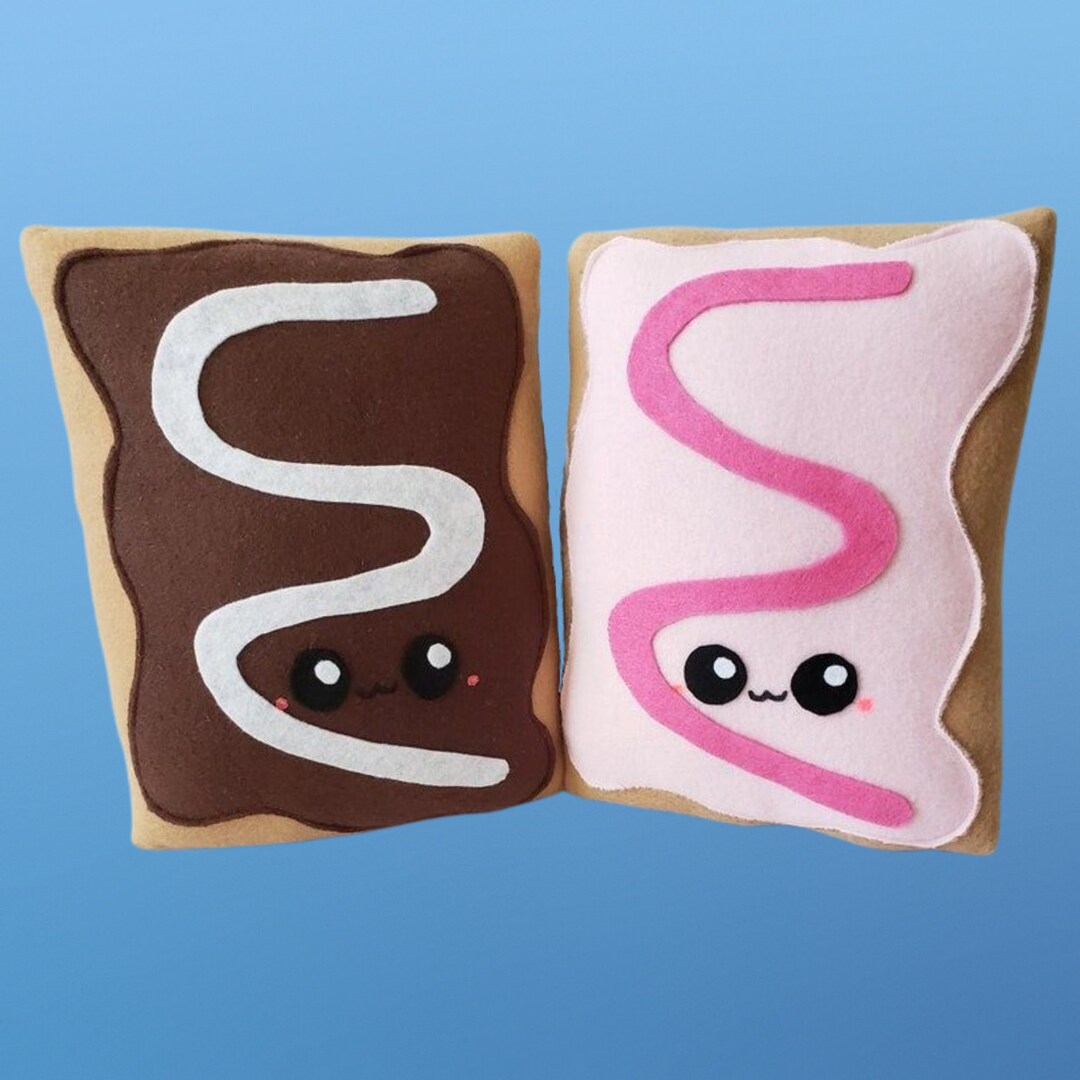 Kawaii Toaster Pastry Plush, Cute Breakfast Pillow, Smores Tart ...