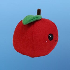 Kawaii Apple Plush, Cute Fruit Food Pillow, Play Food Toy, Handmade - Etsy