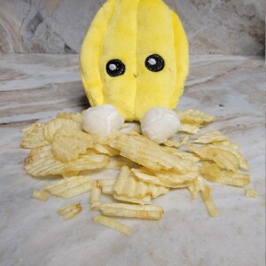 Kawaii Little Potato Chip Plush, Cute Food Pillow, Sensory Toy, Play ...