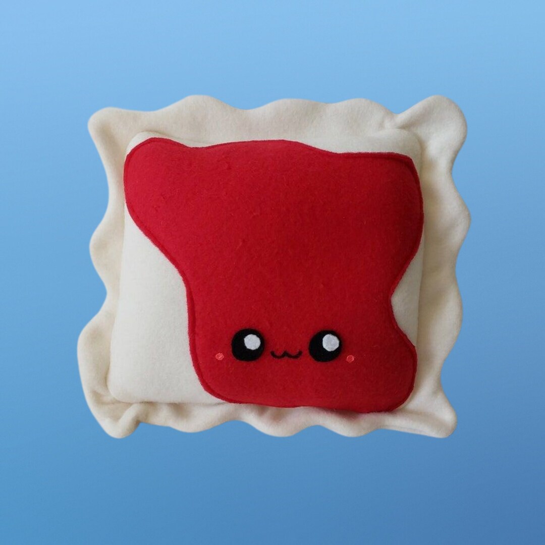 Kawaii Ravioli Plush, Cute Italian Food Pillow, Play Food Toy, Handmade ...