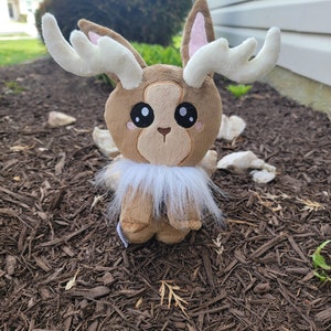 Jackalope Plush Cryptid, Cute Kawaii Horror, Creepypasta, Goth American ...