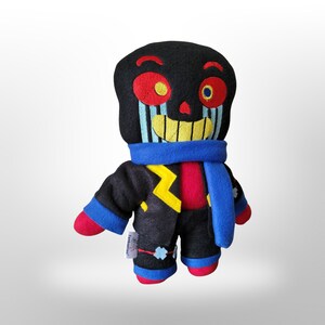 Underverse Error Sans Plush, Undertale Sans Art, Handmade - Etsy