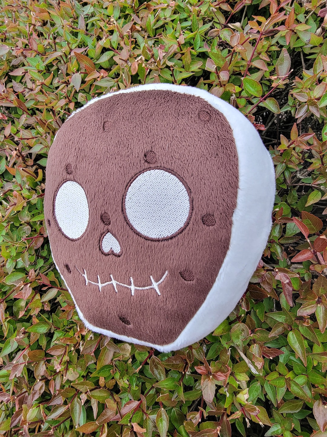Kawaii Skeleton Ice Cream Sandwich Plush, Cute Goth Food Pillow, Play ...