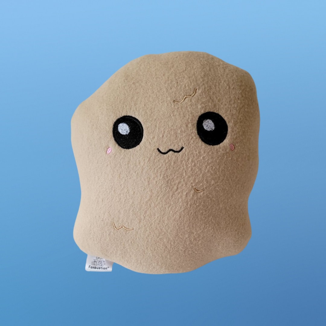 Kawaii Chicken Nugget Plush, Large Food Pillow, 11"× 9", Play Food Toy ...