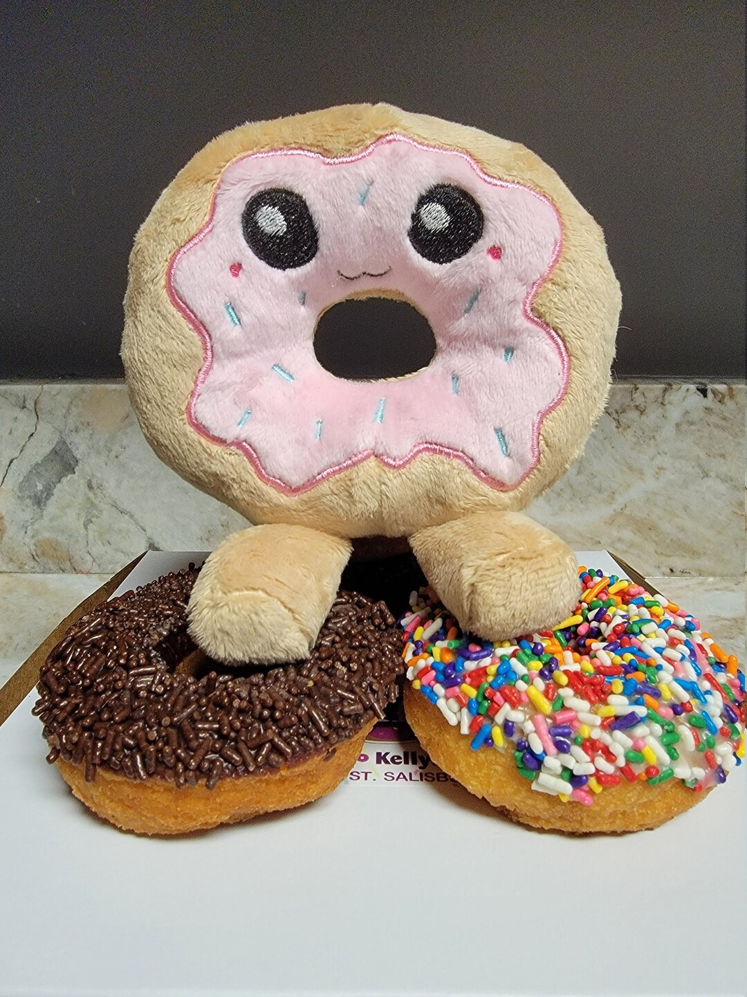 Kawaii Little Donut Plush, Cute Baked Good Food Pillow, Play Food ...