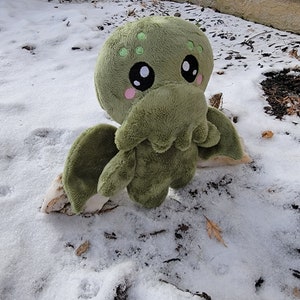 Cthulhu Plush Cryptid, H.P. Lovecraft, Cute Kawaii Horror, Handmade ...