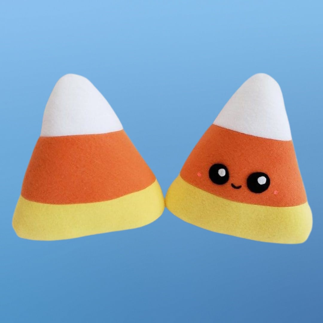 Kawaii Candy Corn Plush, Cute Food Pillow, Play Food Toy, Halloween ...