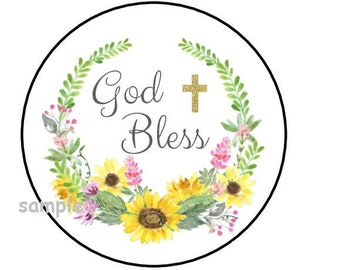 God Bless You Stickers - Etsy