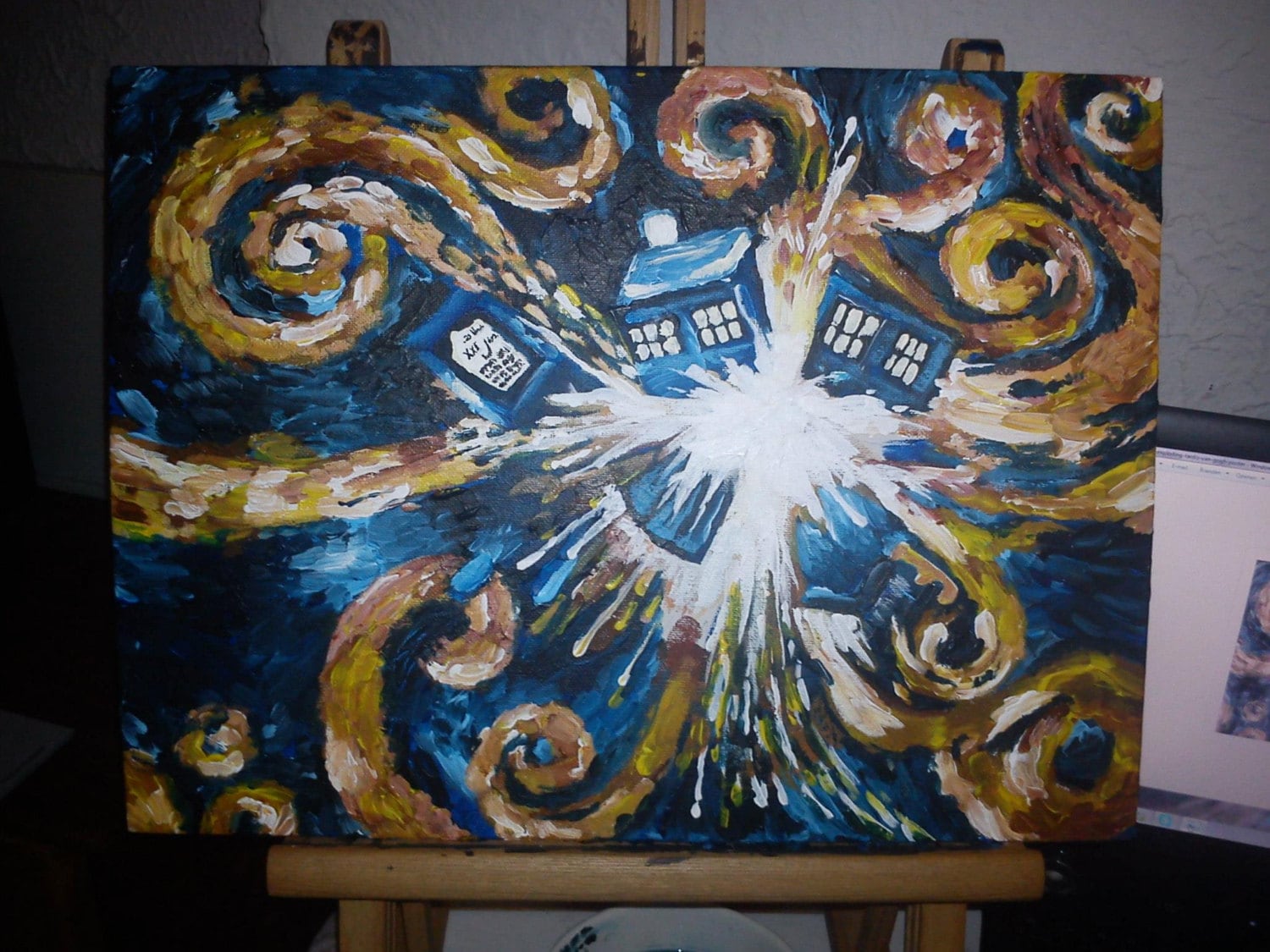 Doctor Who Van Gogh Exploding Tardis