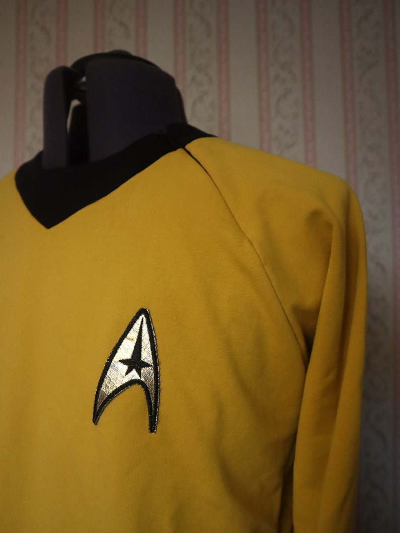 Star Trek Tunic Captain James T. Kirk Tunic Replica patches - Etsy