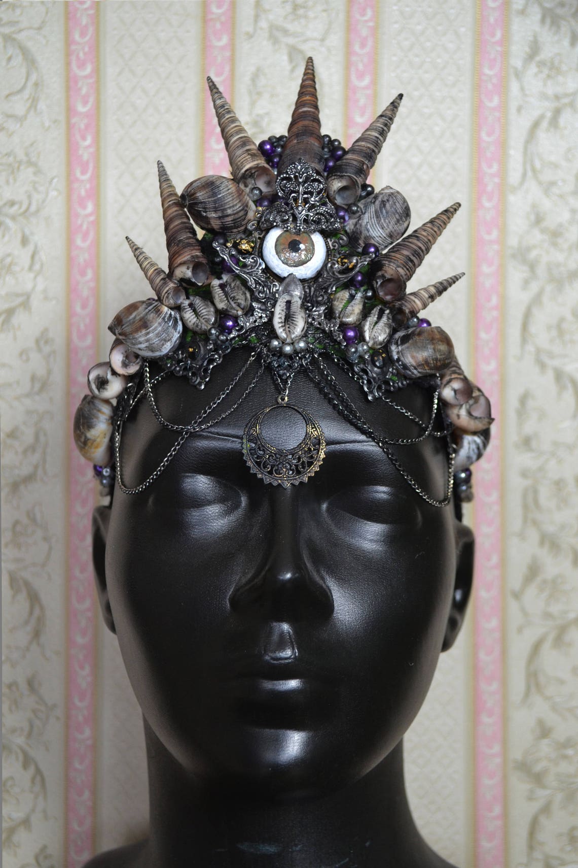 Shell Mermaid Siren Crown Headpiece any Design Possible | Etsy