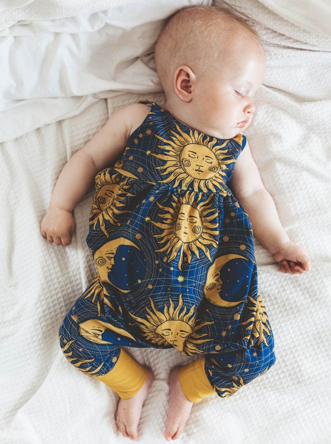 Moon Star Boho Baby Romper 90s Baby Outfit Baby Girl Outfit Newborn ...