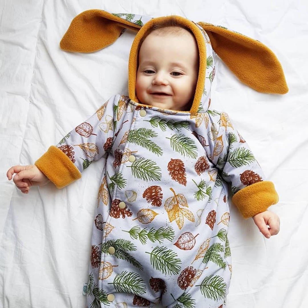 Reversible Bunny Pram Suit, Baby Snowsuit, Toddler Bunny Coat, Infant ...