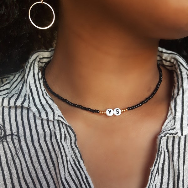 Initial Choker - Etsy