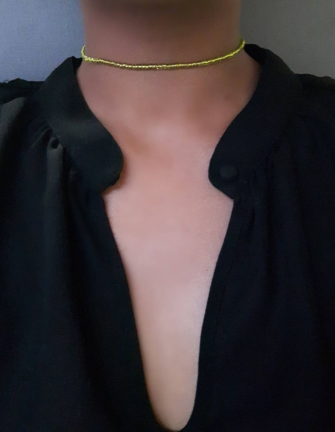 Lime Green Choker, Lime Green Seed Necklace, Green Seed Necklace ...