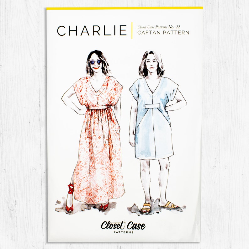 Charlie Caftan by Closet Core Patterns Paper Sewing Pattern | Etsy