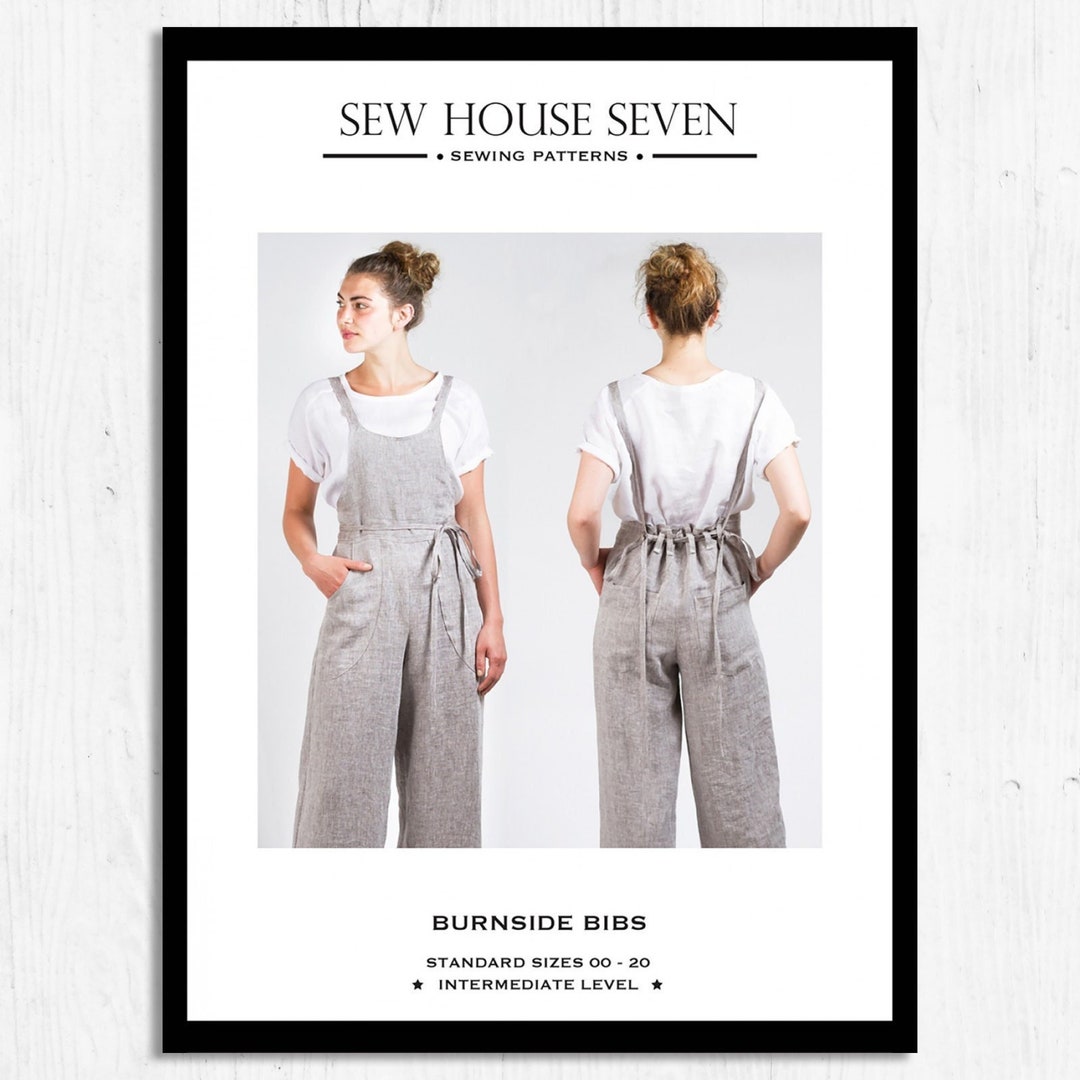 Sew House Seven Burnside Bibs Paper Sewing Pattern - Etsy