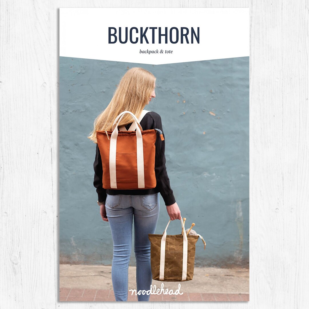Noodlehead Buckthorn Backpack Tote Paper Sewing Pattern - Etsy