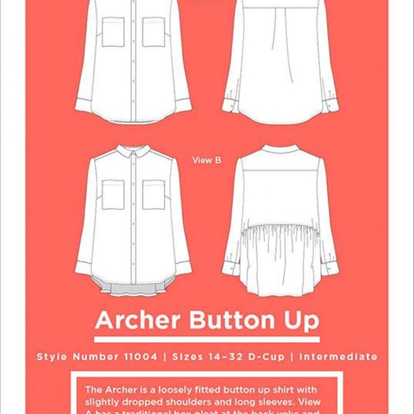 Button up Shirt Pattern - Etsy