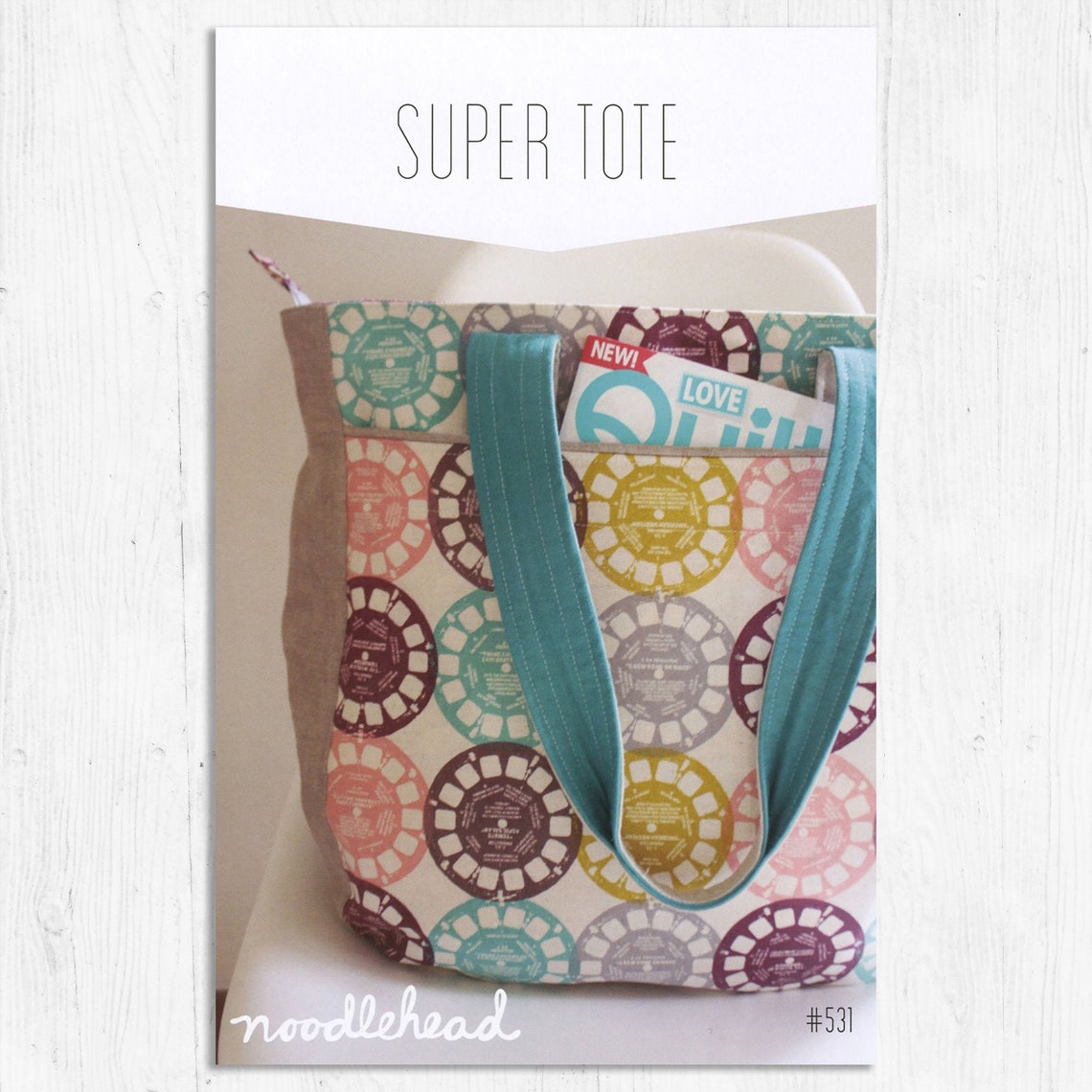 Super Tote by Noodlehead Paper Sewing Pattern | Etsy
