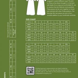 The Saturday Skirt Set Sewing Paper Pattern Friday Pattern Company ...