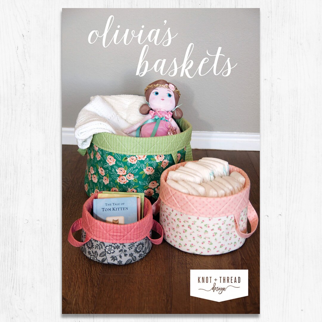 Knot & Thread Olivia's Basket Sewing Pattern Paper Pattern - Etsy