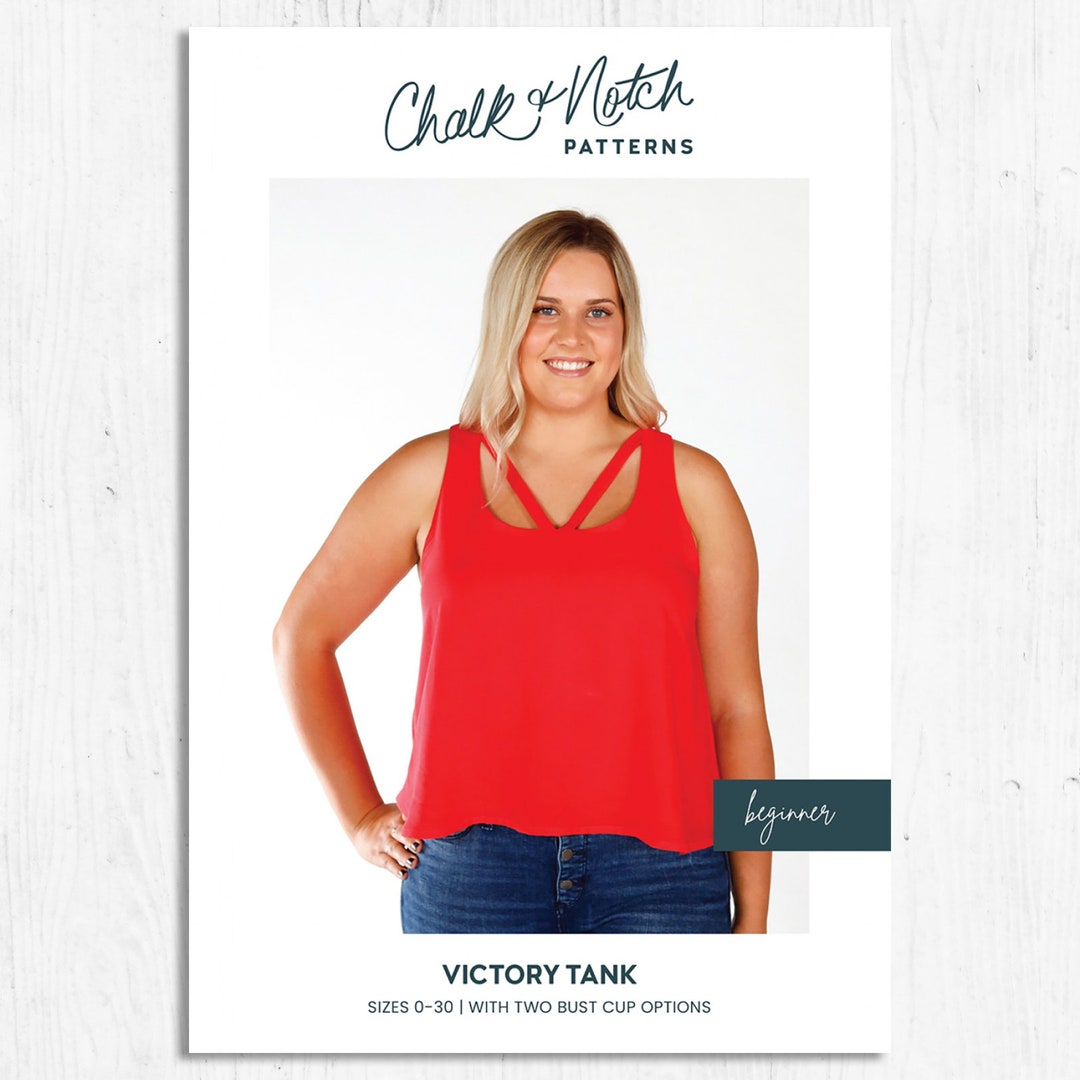 Chalk & Notch Victory Tank Paper Sewing Pattern - Etsy