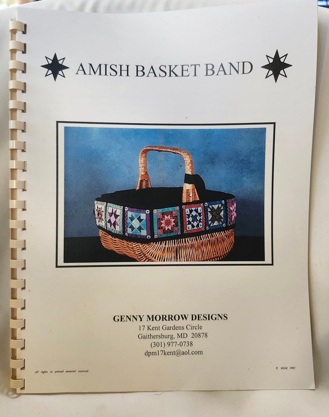 Amish Basket Band Instruction Booklet Genny Marrow P32 - Etsy