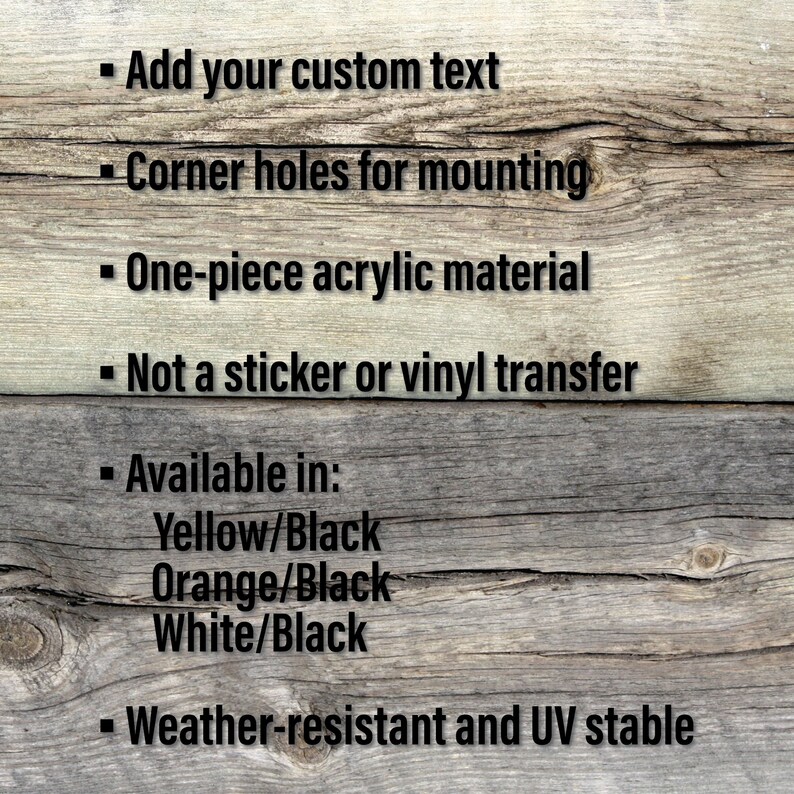 Custom Laser Engraved Acrylic Sign: Warning, Caution, Directional - Etsy