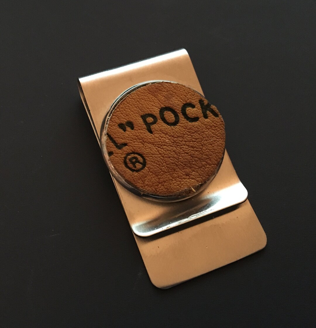 Unique Leather Medallion Money Clip - Baseball Glove or Football ...