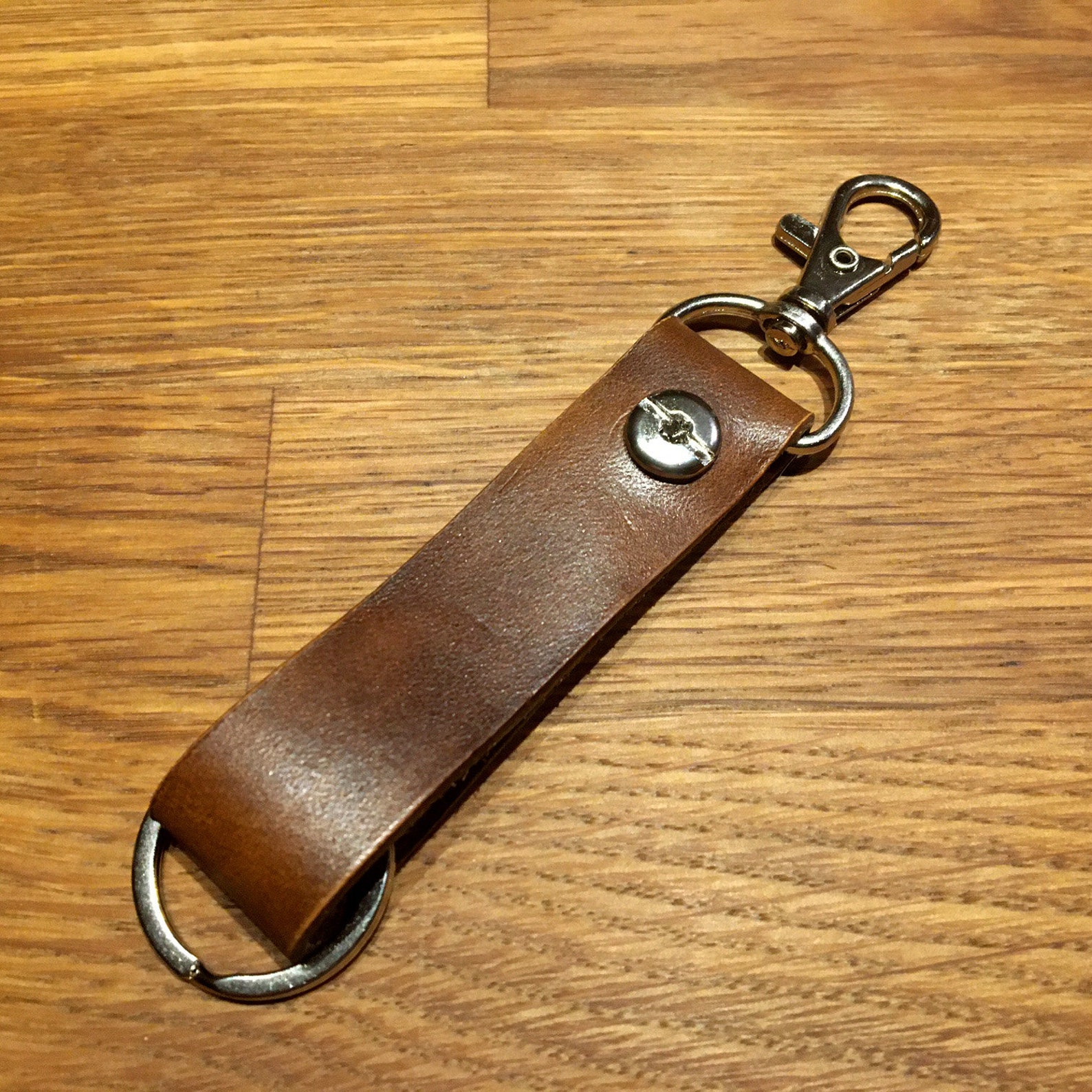 Leather Concho Keychain Key Fob Free Personalization Key - Etsy
