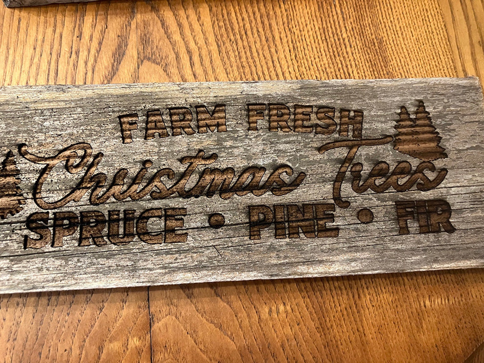 Laser Engraved Reclaimed Wood Signs Custom Text Available - Etsy