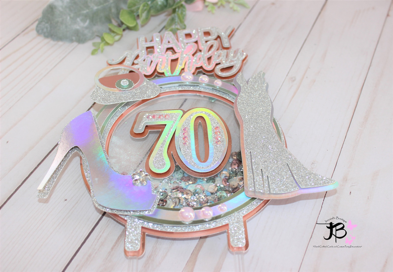 70th Birthday Cake Topper Custom Birthday Cake Topper | Etsy