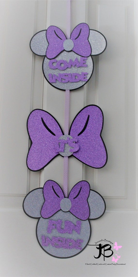 Minnie Mouse Door Sign Minnie Mouse Birthday Door Sign - Etsy