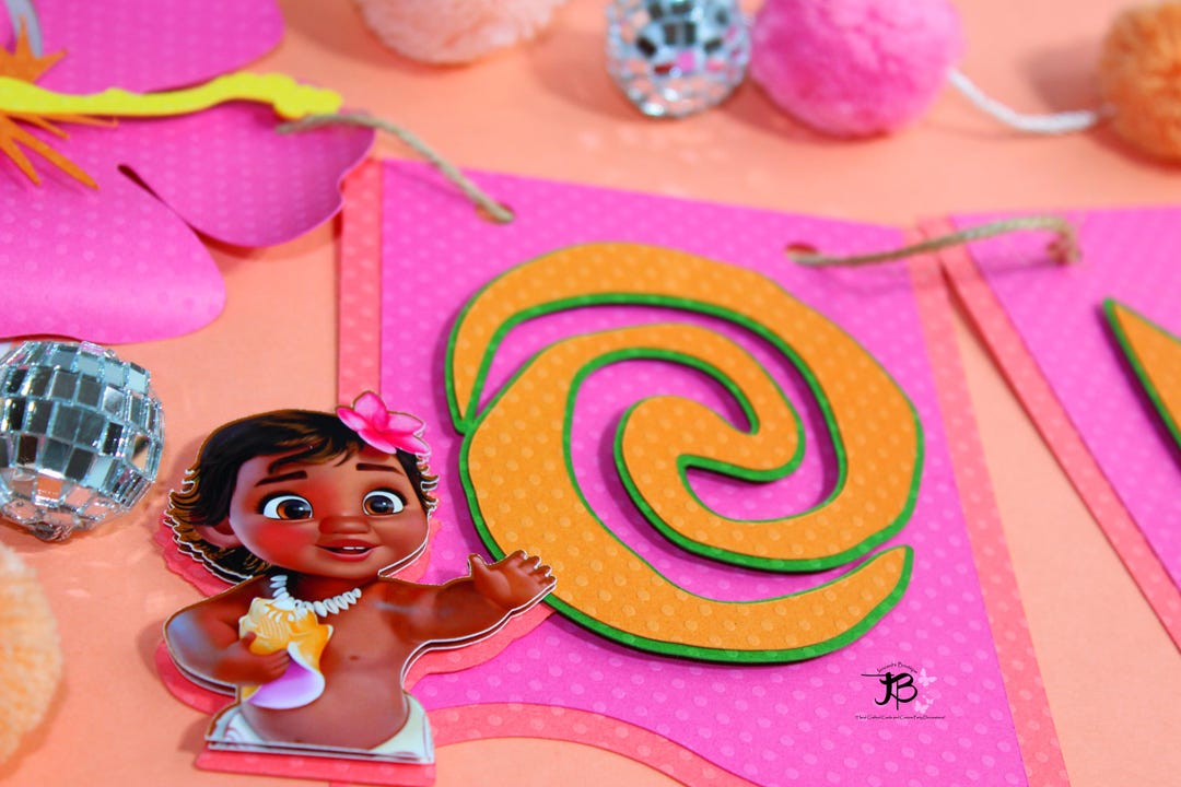 Moana Birthday Banner, Moana One Banner, Moana Birthday, Moana ...