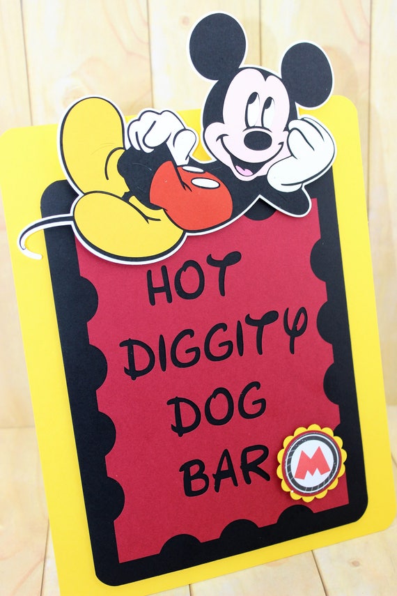 Mickey Party Table Sign Mickey Mouse Clubhouse Party Sign 8 | Etsy