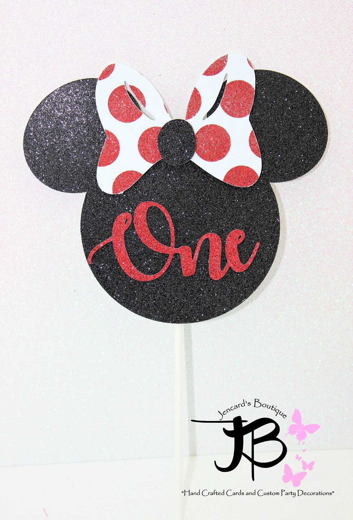 Minnie Mouse Cake Toppers Red Polka Dots Bow Minnie Mouse - Etsy