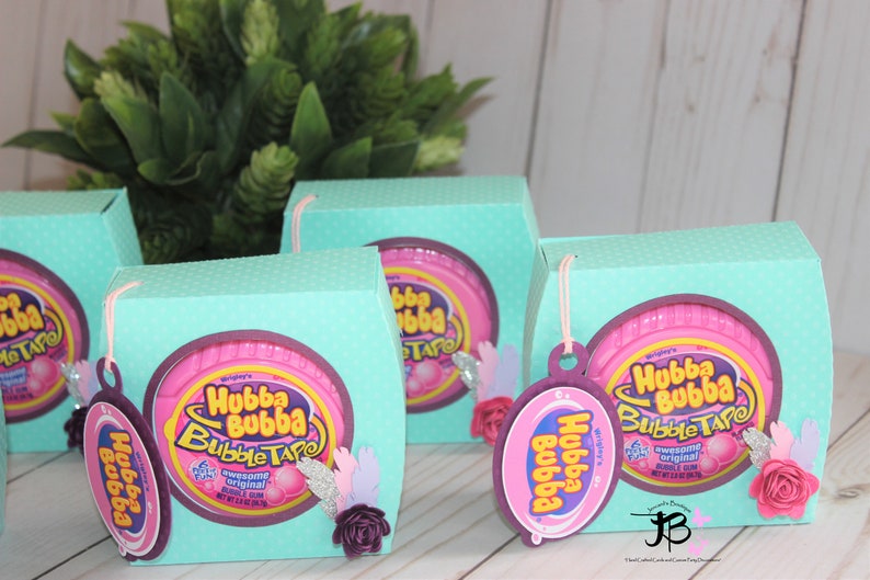 Custom Hubba Bubba Treats, Personalized Favor Boxes, Hubba Bubba Favor ...