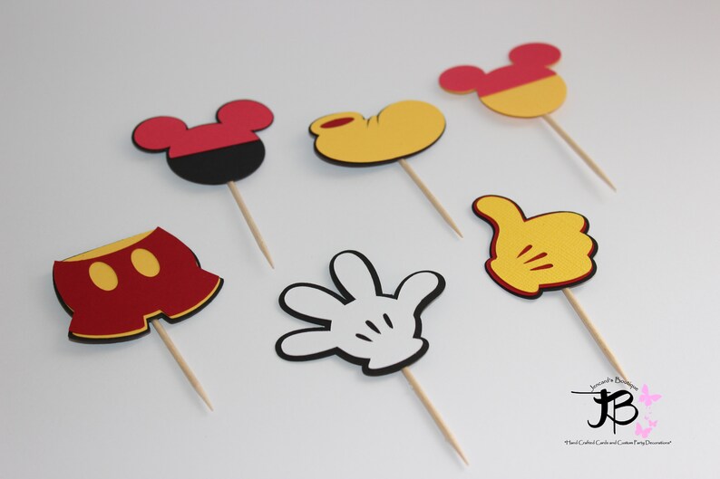Mickey Mouse Cupcake Toppers Mickey Mouse Club House Cupcake - Etsy
