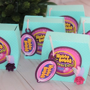 Custom Hubba Bubba Treats, Personalized Favor Boxes, Hubba Bubba Favor ...