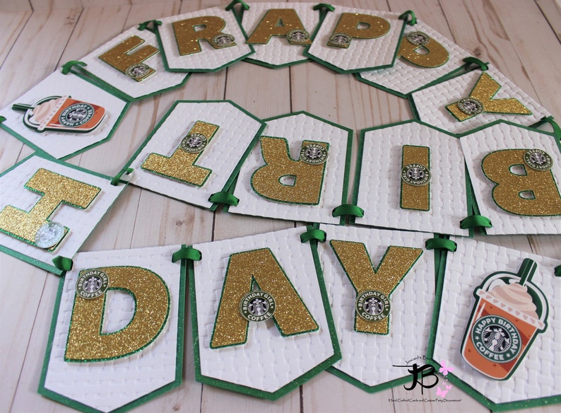 Starbucks Banner Starbucks Birthday Banner Starbucks | Etsy