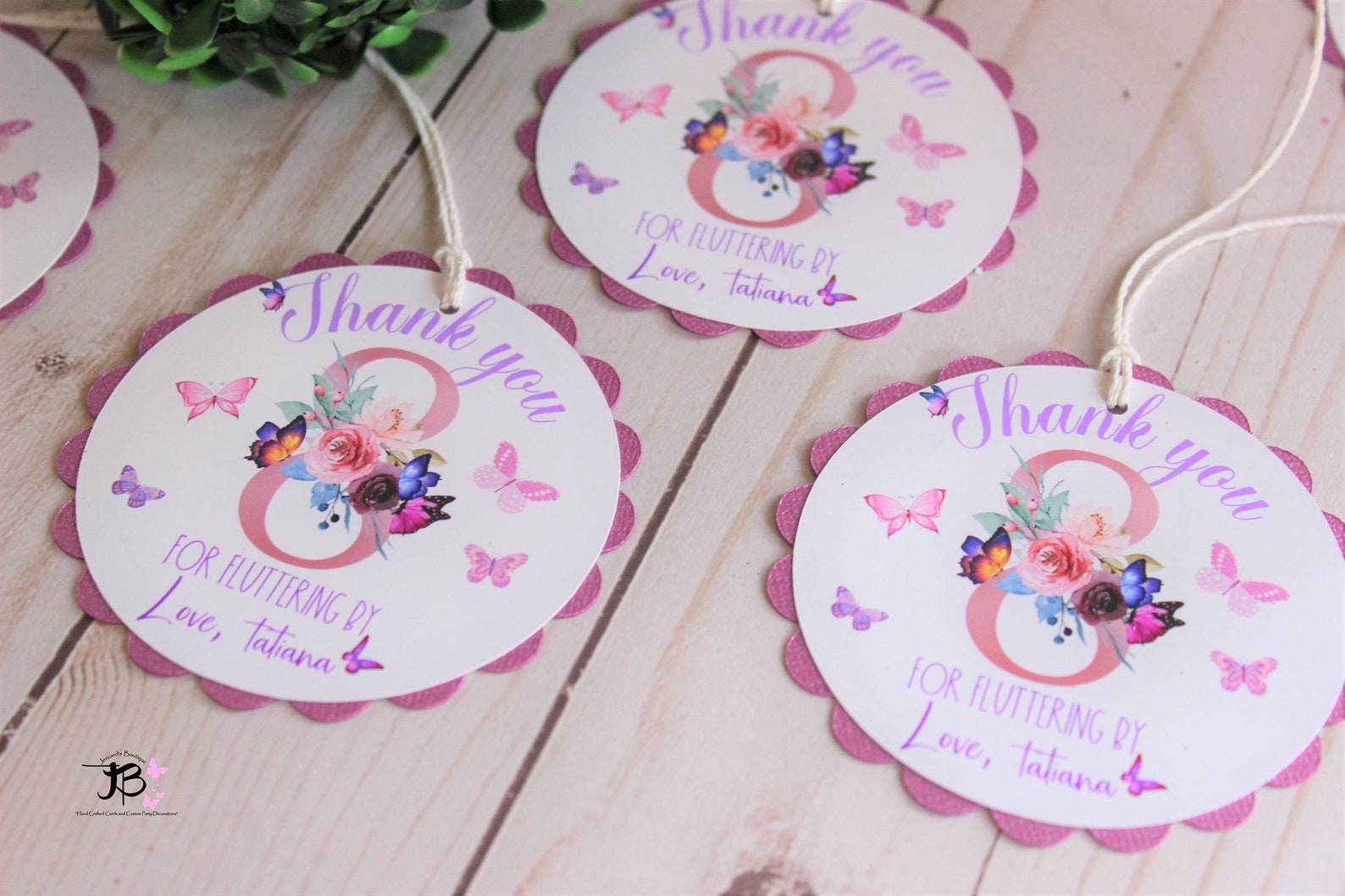 Butterfly Favor Labels Butterfly Party Favors Tags Butterfly - Etsy