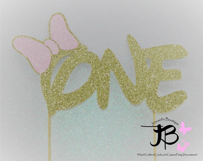 Minnie Mouse Cake Topper, Minnie Cake Topper, Minnie Mouse Custom Cake ...