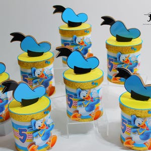 Donald Duck Potato Cans, Donald Duck Favor Box, Minnie Mouse Potato ...