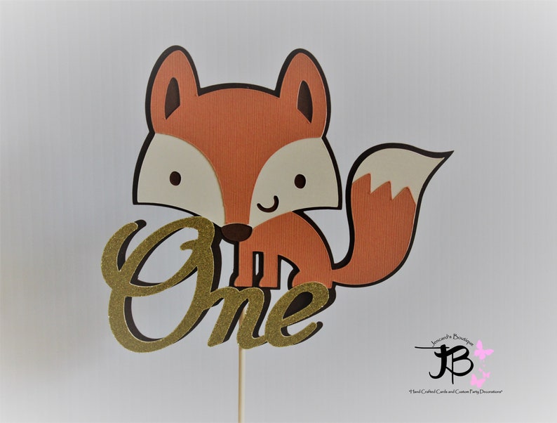 Fox Cake Topper Fox Theme Party Woodland Critters Cake - Etsy
