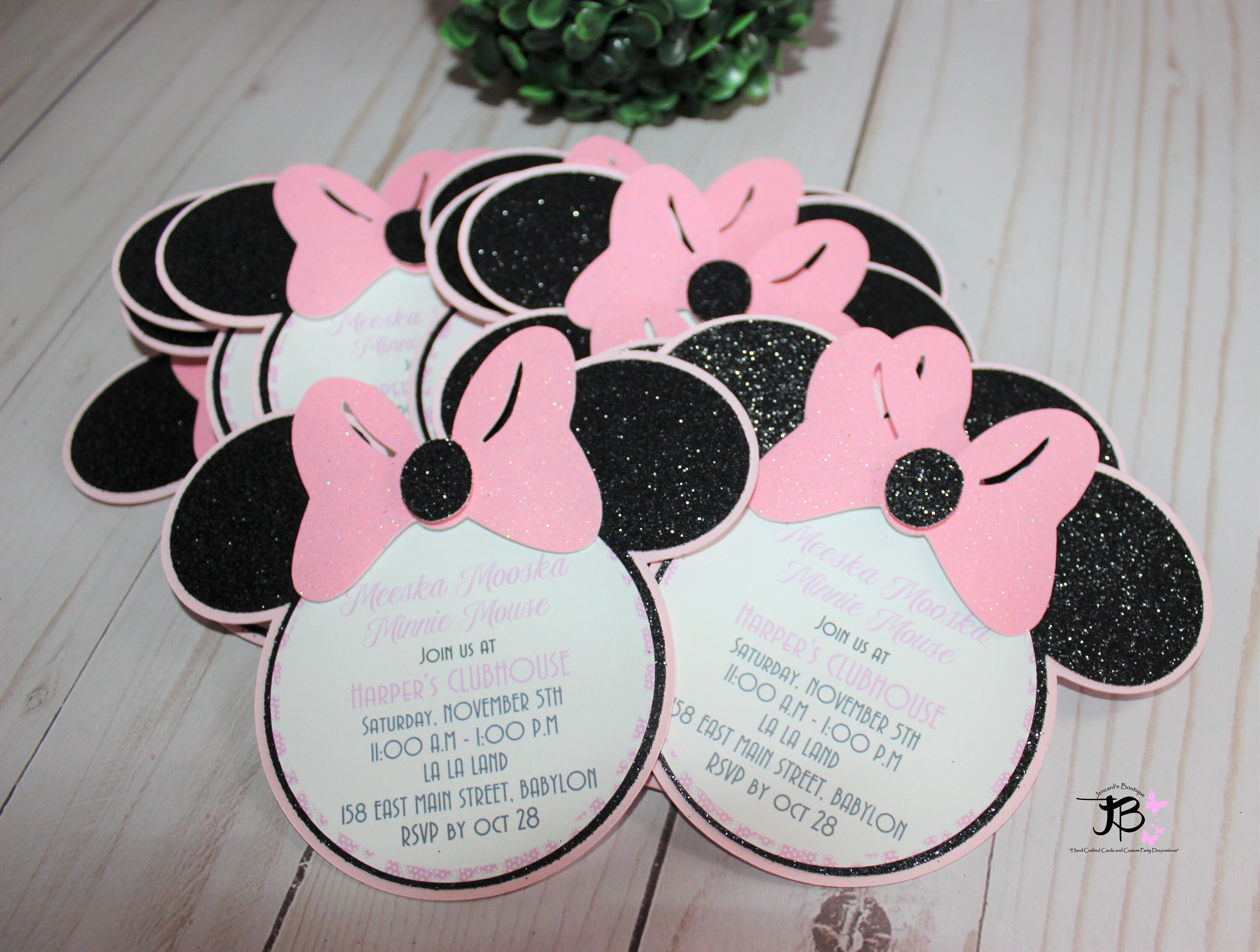 Diy Minnie Mouse Baby Shower Invitations