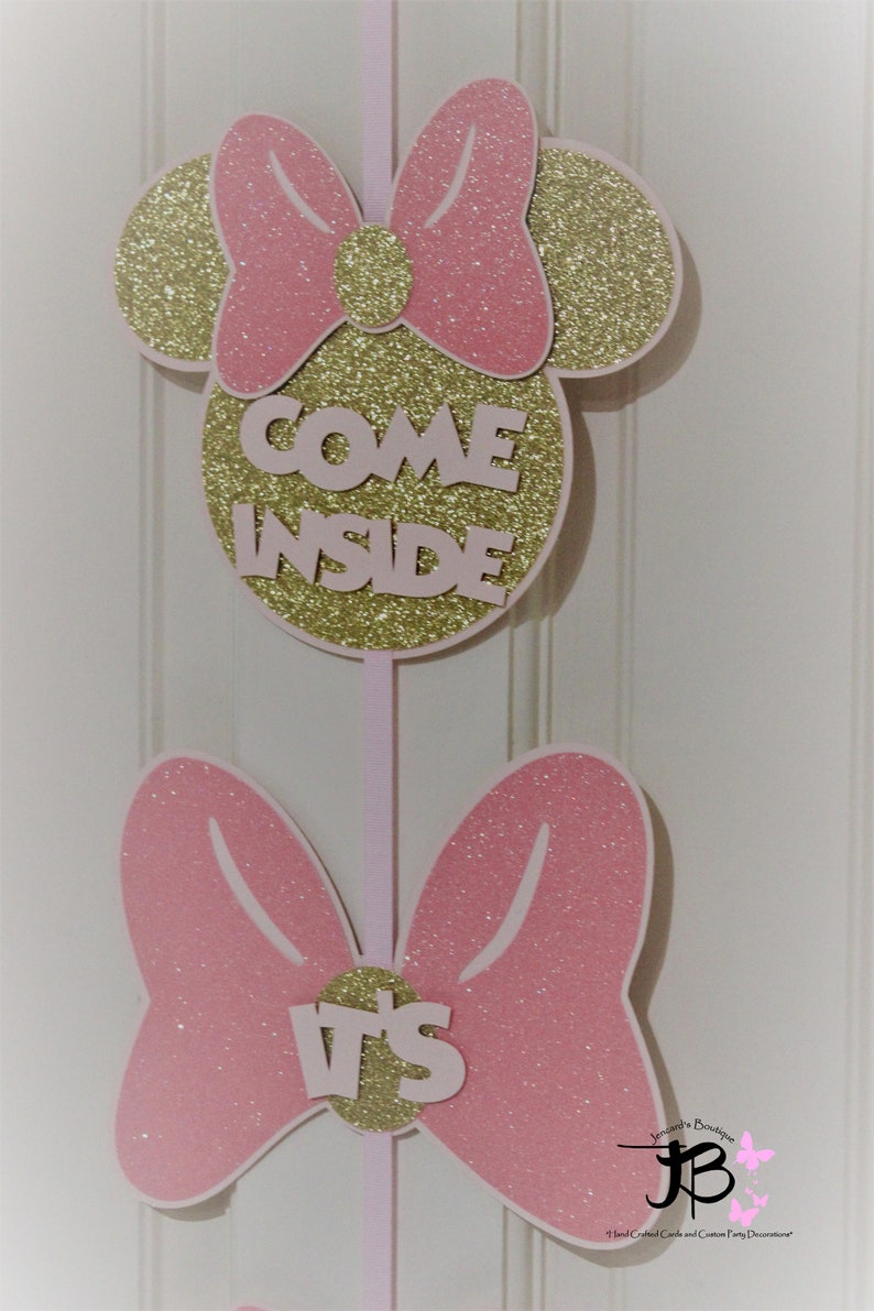 Minnie Mouse Door Sign Minnie Mouse Birthday Door Sign | Etsy